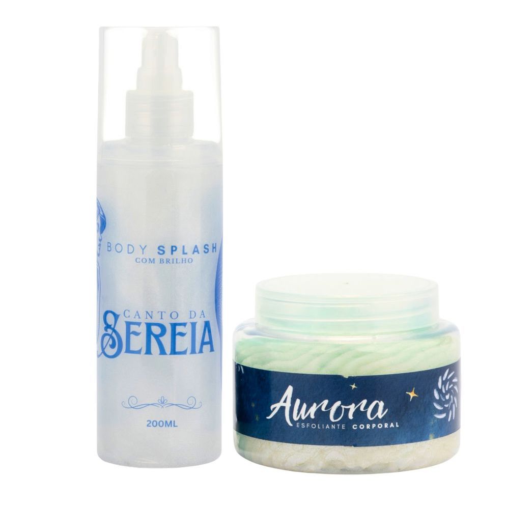 Kit Ocean - Body Splash Sereia 200ml e Esfoliante Corporal Aurora 200g ...