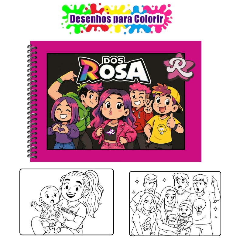 Livro De Colorir Emily Vick / Dos Rosa Capa Dura, 50 Desenhos Folha 120g | Shopee Brasil