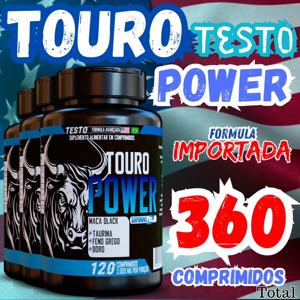 Suplemento 120 comprimidos Touro Power maca peruana feno grego taurina ...