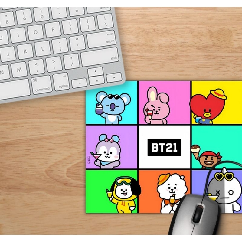 mouse pad bt21 - bts | Shopee Brasil