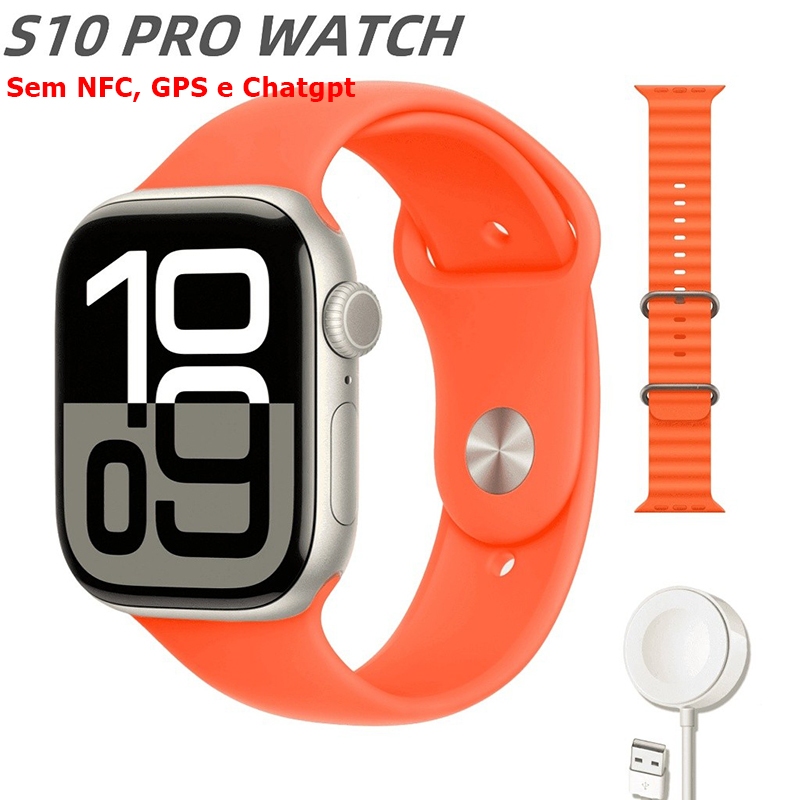 2025 mais recente Relógio Smartwatch HW10 Ultra 4 ChatGpt Gps Nfc SUPER ...
