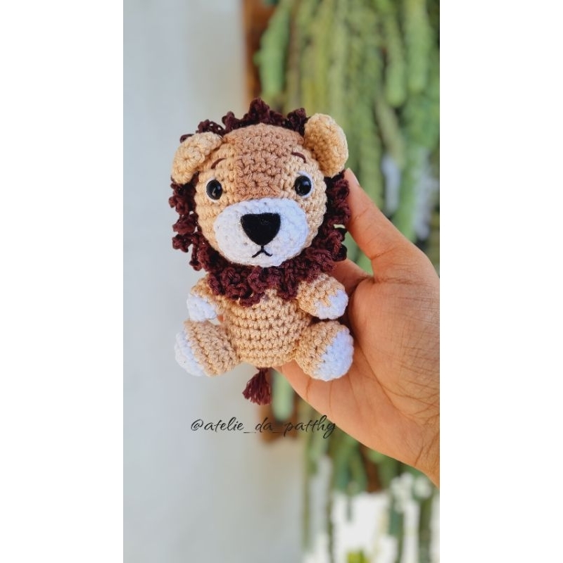 Leão Amigurumi | Shopee Brasil