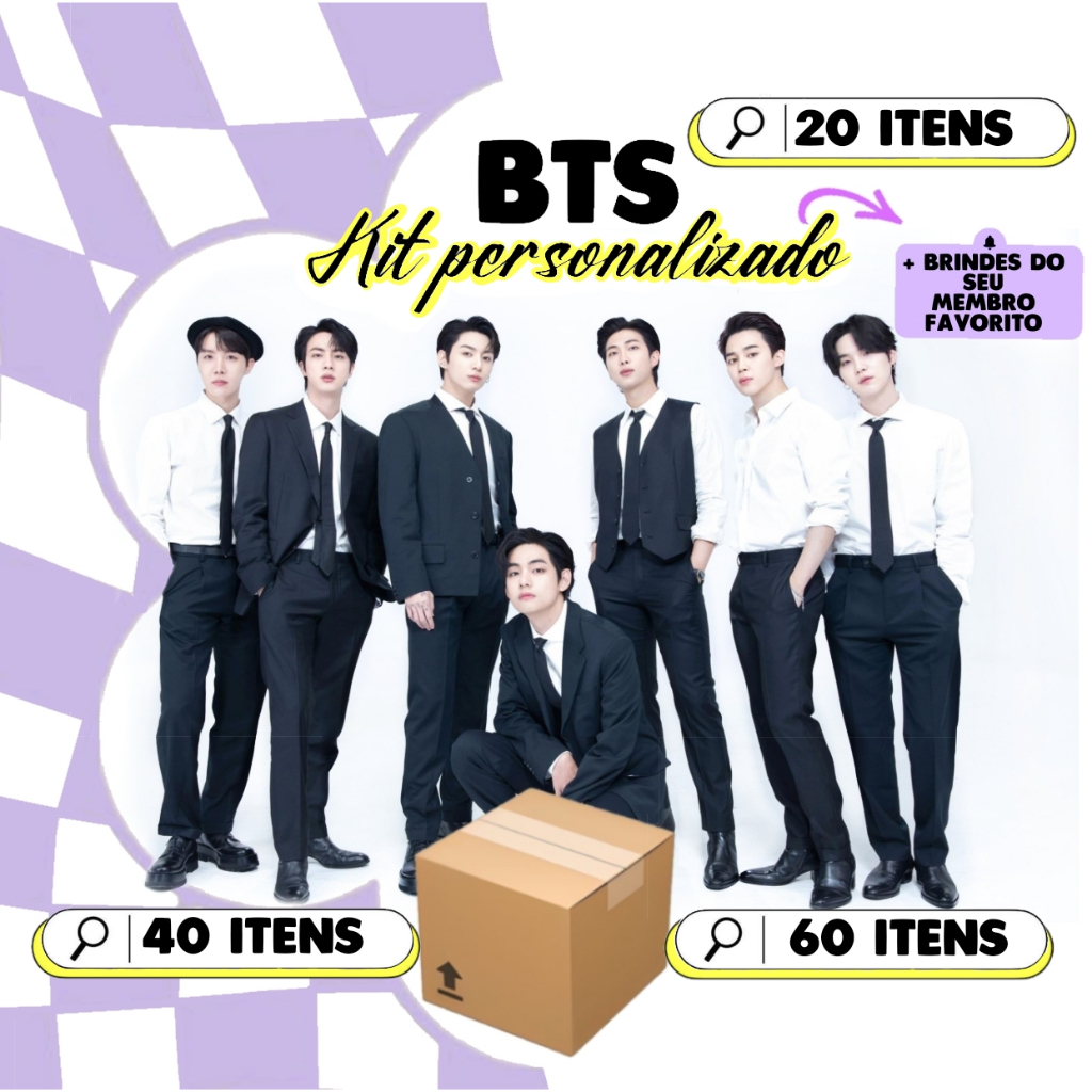 KIT FÃ BTS PERSONALIZADO - FANMADE - ATÉ 60 ITENS | Shopee Brasil