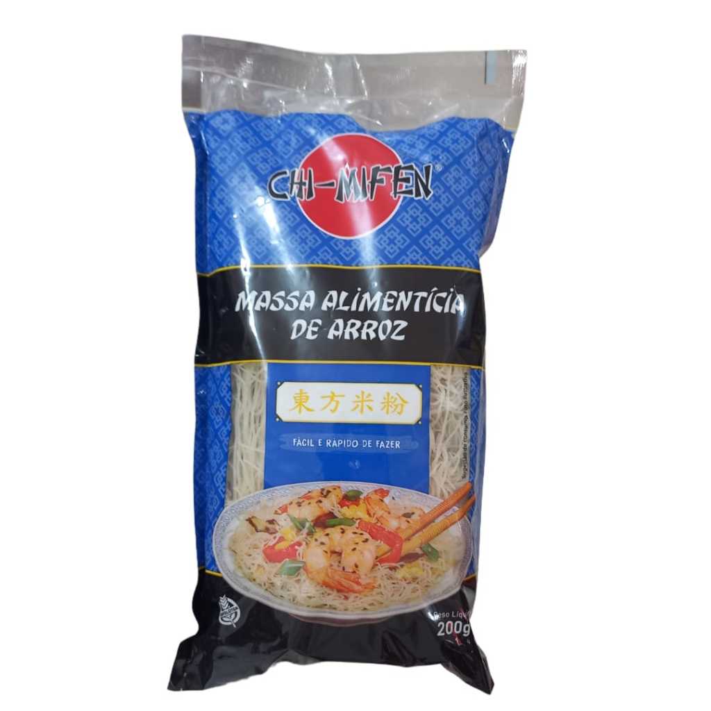 Macarrão Shi-Mifen Massa Alimentícia de Arroz Tipo Bifum 200 gramas ...