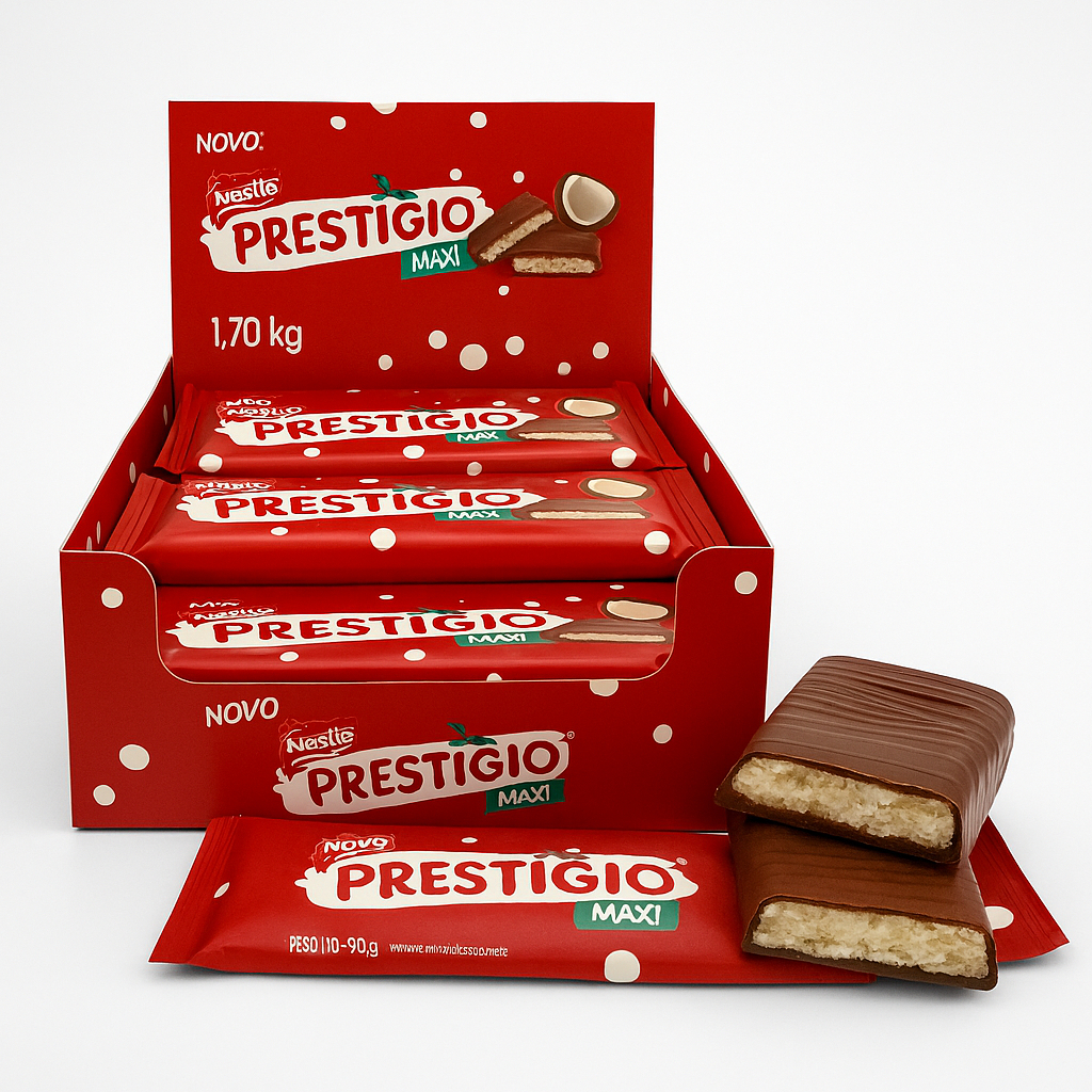 Chocolate Prestigio Maxi C/12 unidades | Shopee Brasil