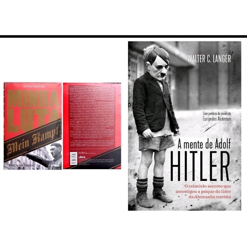 kit minha luta e a Mente de Adolf Hitler. | Shopee Brasil