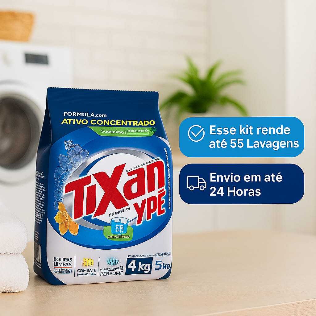 Sabão em PóLava Roupas Em Pó Concentrado Primavera Sachê 4kg Tixan Ypê | Shopee Brasil