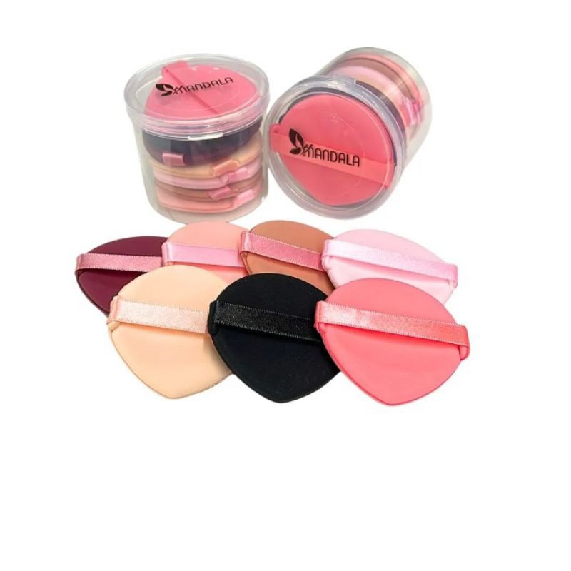 kit esponja mandala no pote 7 unidades para pó | Shopee Brasil