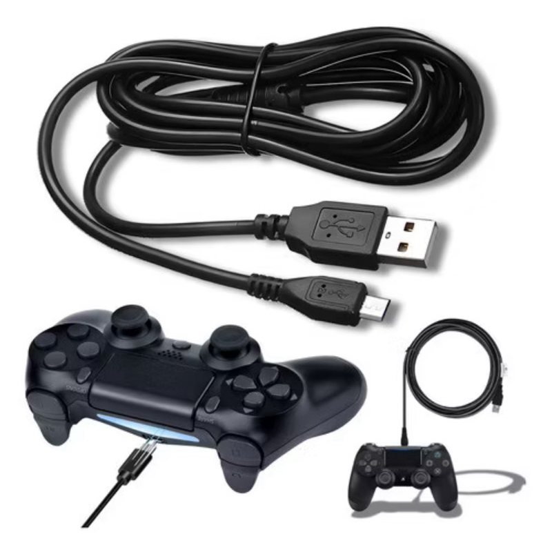 Cabo V8 Para Controle Ps4 Carregador Usb Envio Imediato | Shopee Brasil