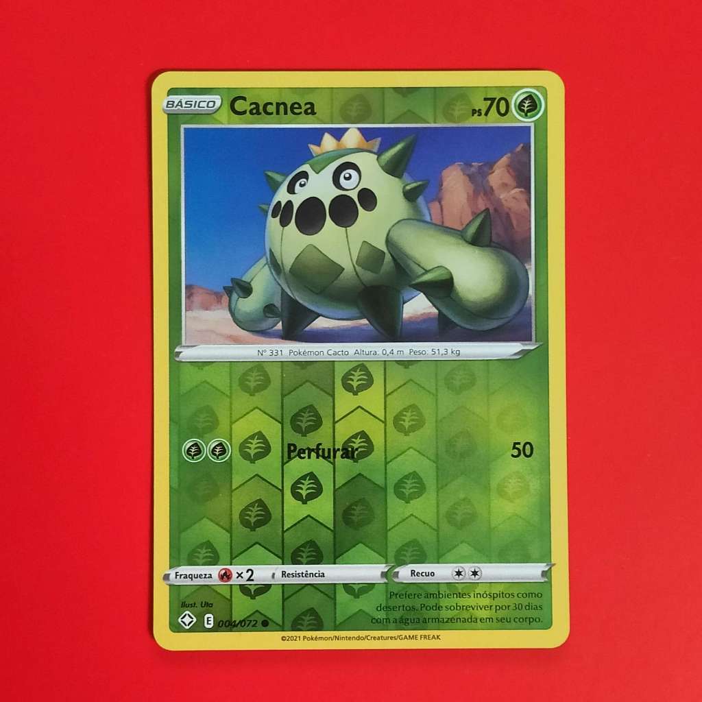POK033 - Cacnea | Pokémon | Card Game | Shopee Brasil
