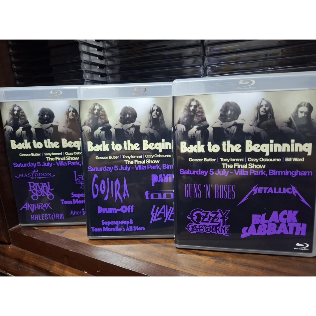 Ozzy Osbourne Black Sabbath Combo 3 Blu-Ray Back to the Beginning show ...