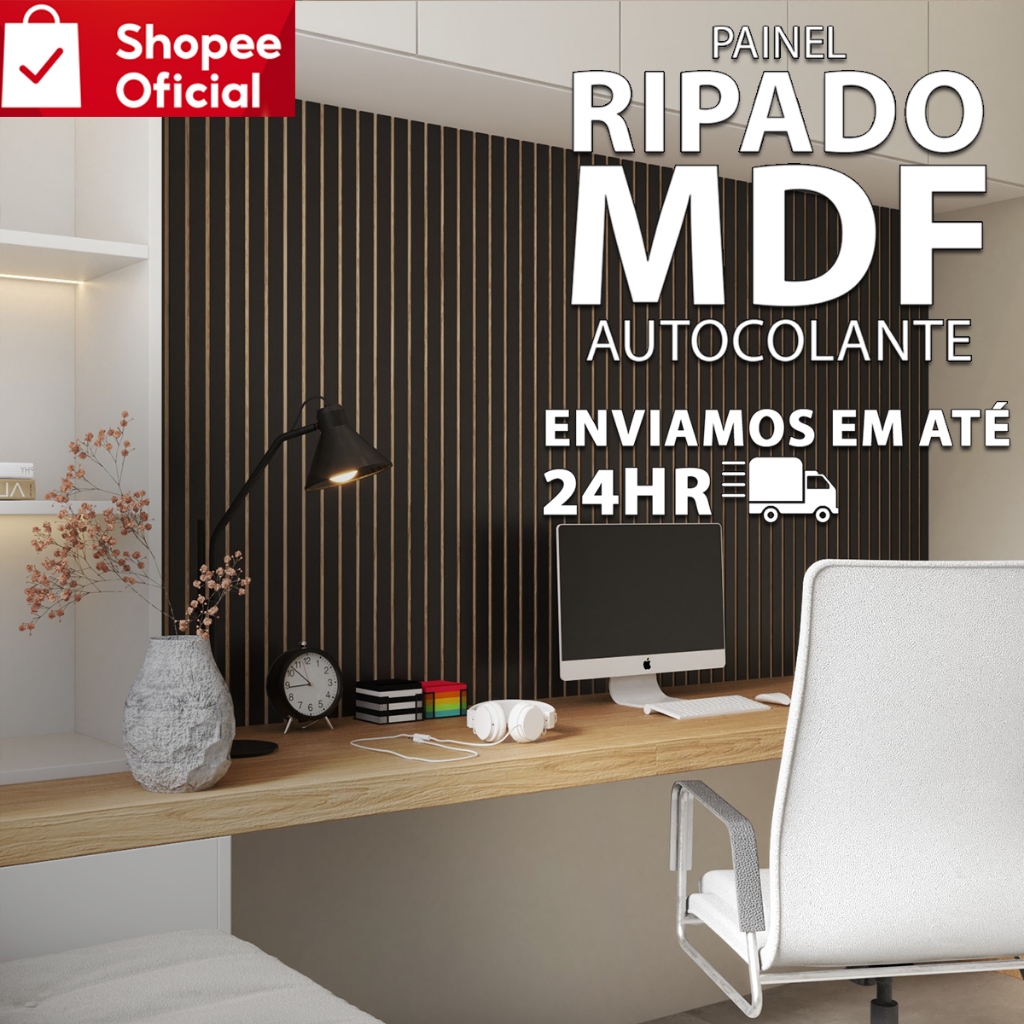 Kit 50 Placas Ripadas em MDF de Alta Qualidade para Decorar - ENVIO FULL | Shopee Brasil
