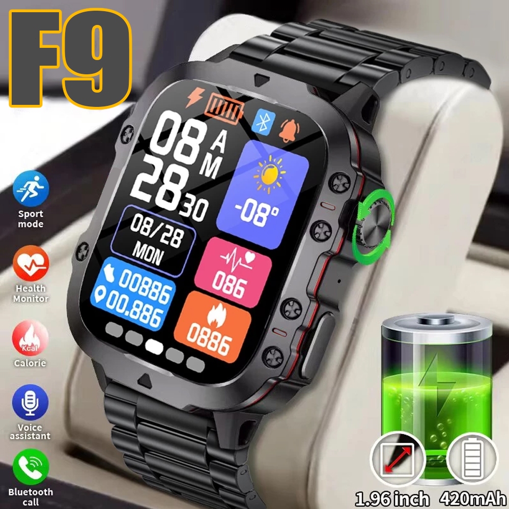 2025 Relógio inteligente esportivo masculino F9 original com bateria ...