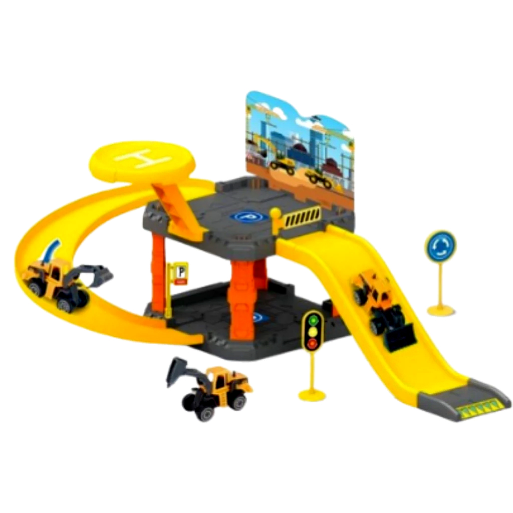 Brinquedo Pista Corrida com Carrinho Estacionamento e Pit Stop | Shopee Brasil