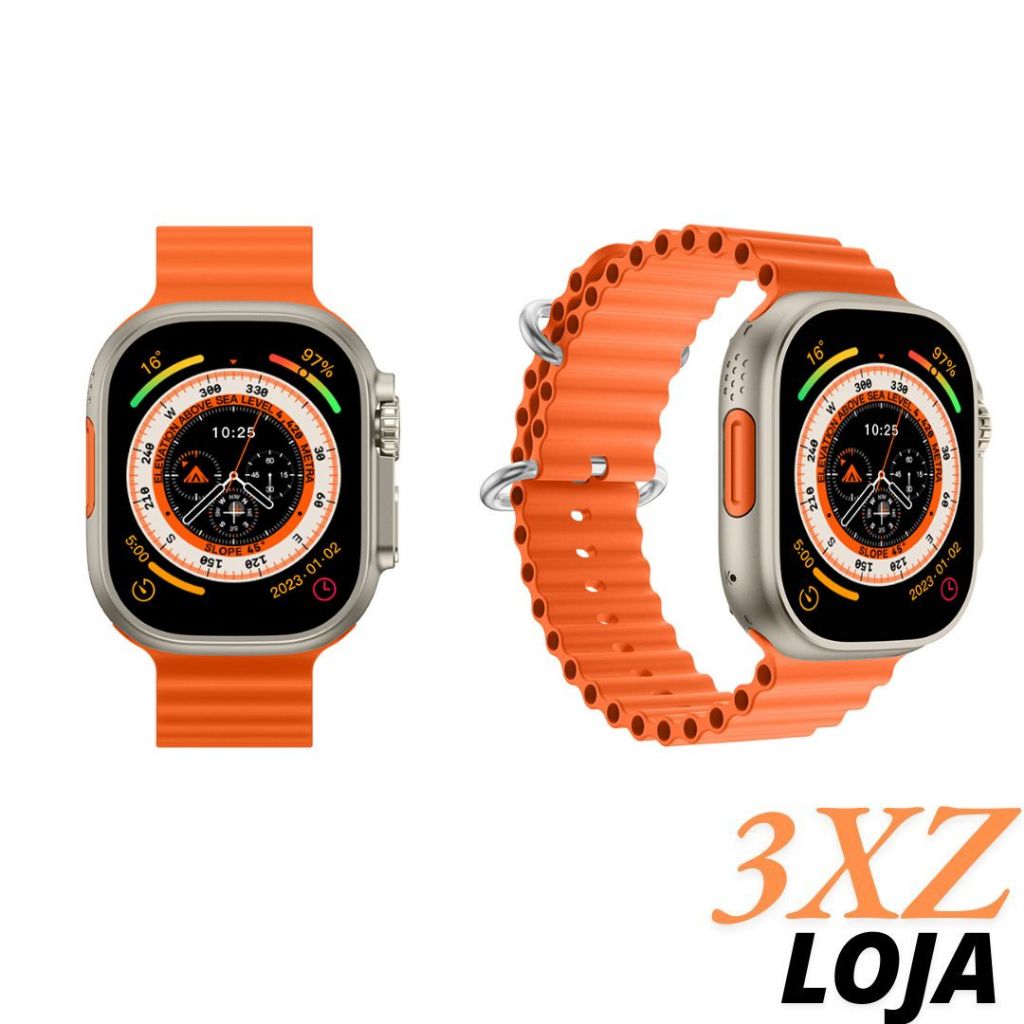 Smartwatch HD ULTRA 2 CALL Completo Câmera Wi-Fi Chip - 3XZ LOJA ...
