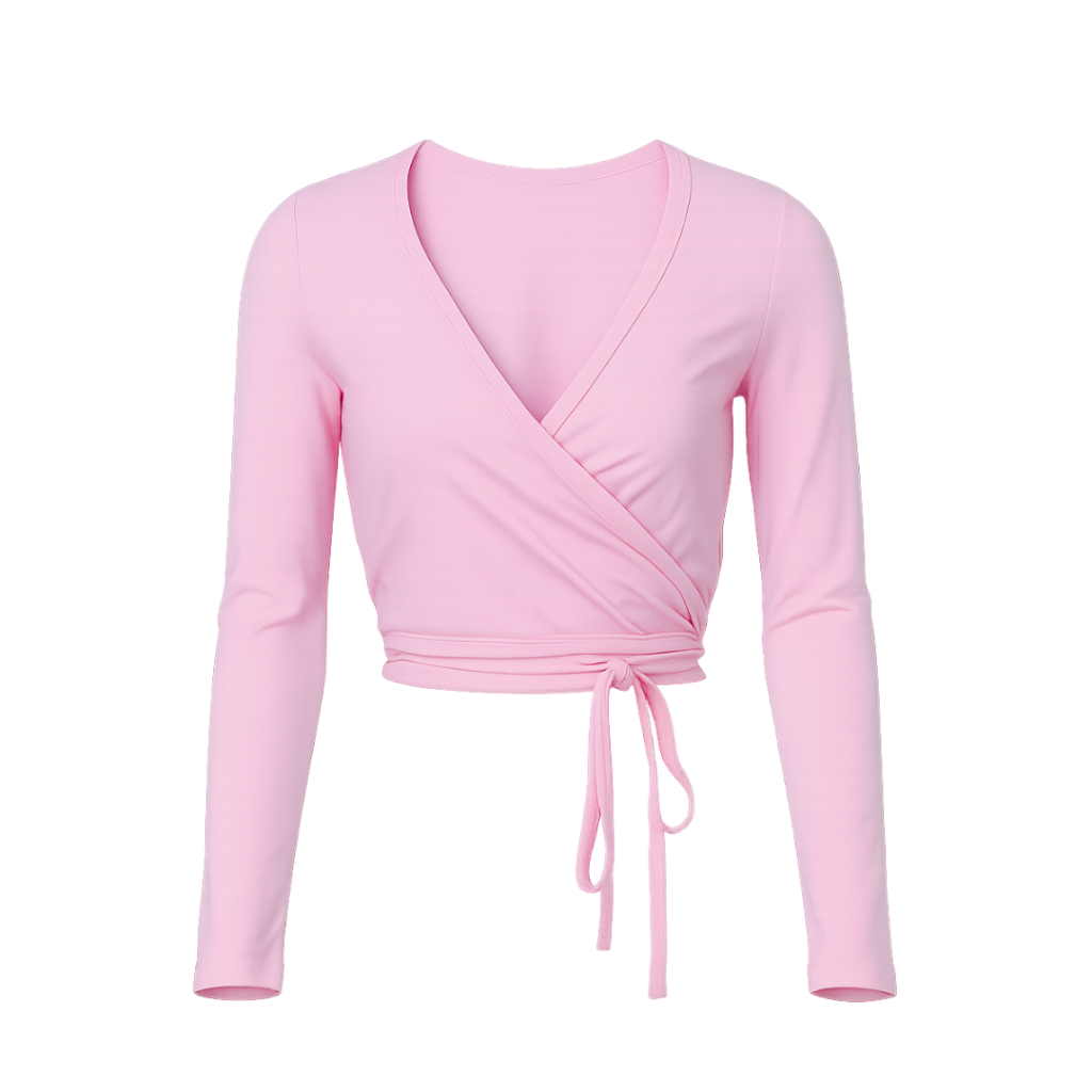 Casaquinho Ballet Transpasaado Em Suplex Rosa/Preto Ballet Infantil ...