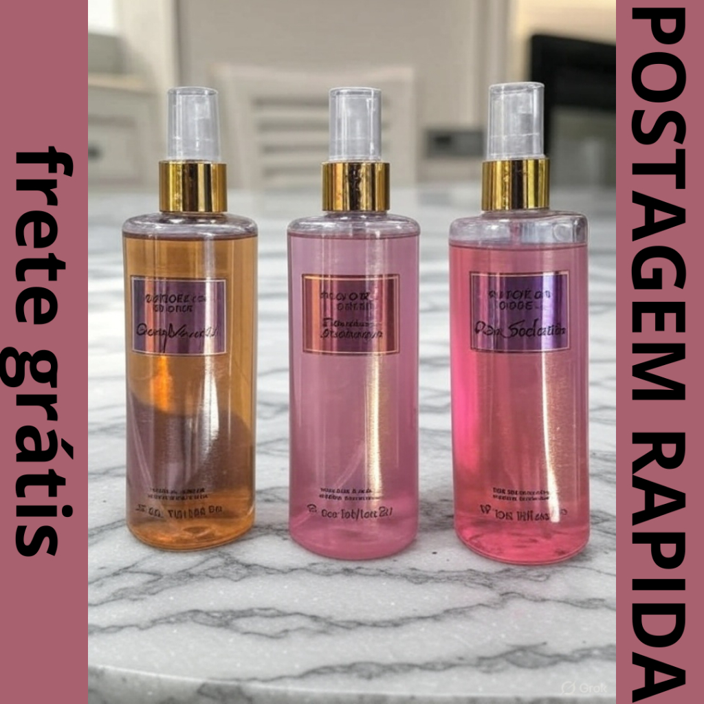 Kit 3 Colônias Body Splash 250ml – Victorias, Alta Fixação | Shopee Brasil