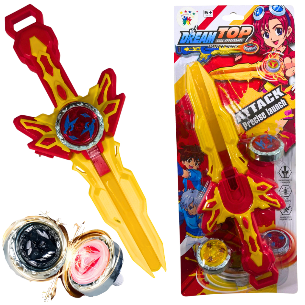 Espada lançadora de beyblade com luz linha premiun | Shopee Brasil
