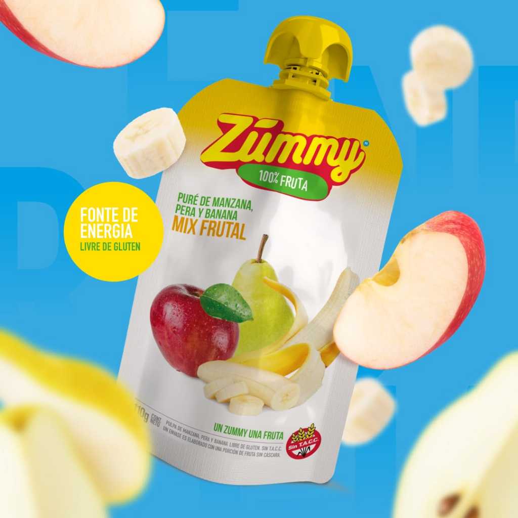Zummy Suco Polpa Pure Papinha de Fruta Salada de fruta 110g ( Pack c ...