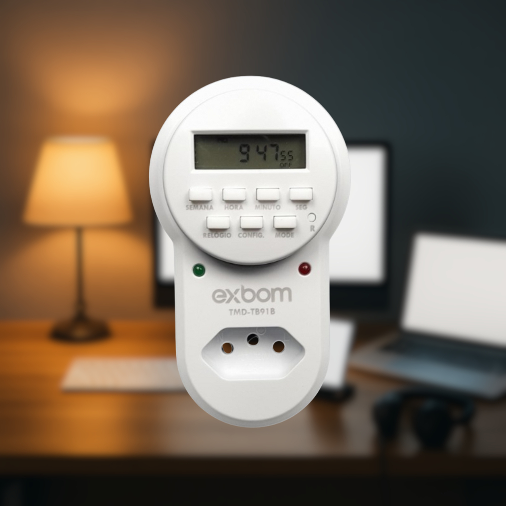 Timer Digital Bivolt Temporizador Automático 110/227V 10A 2200W Exbom ...