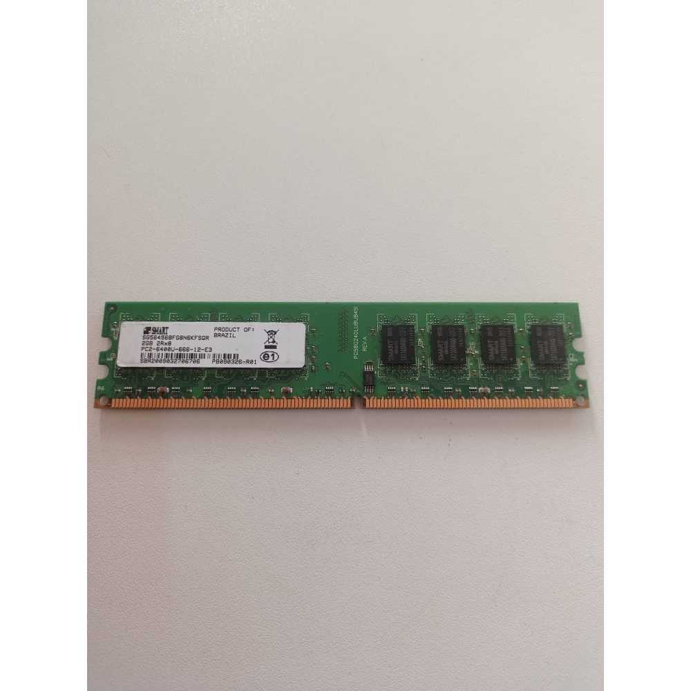 Módulo De Memória Smart DDR 2GB 2RX8 PC2 6400U | Shopee Brasil