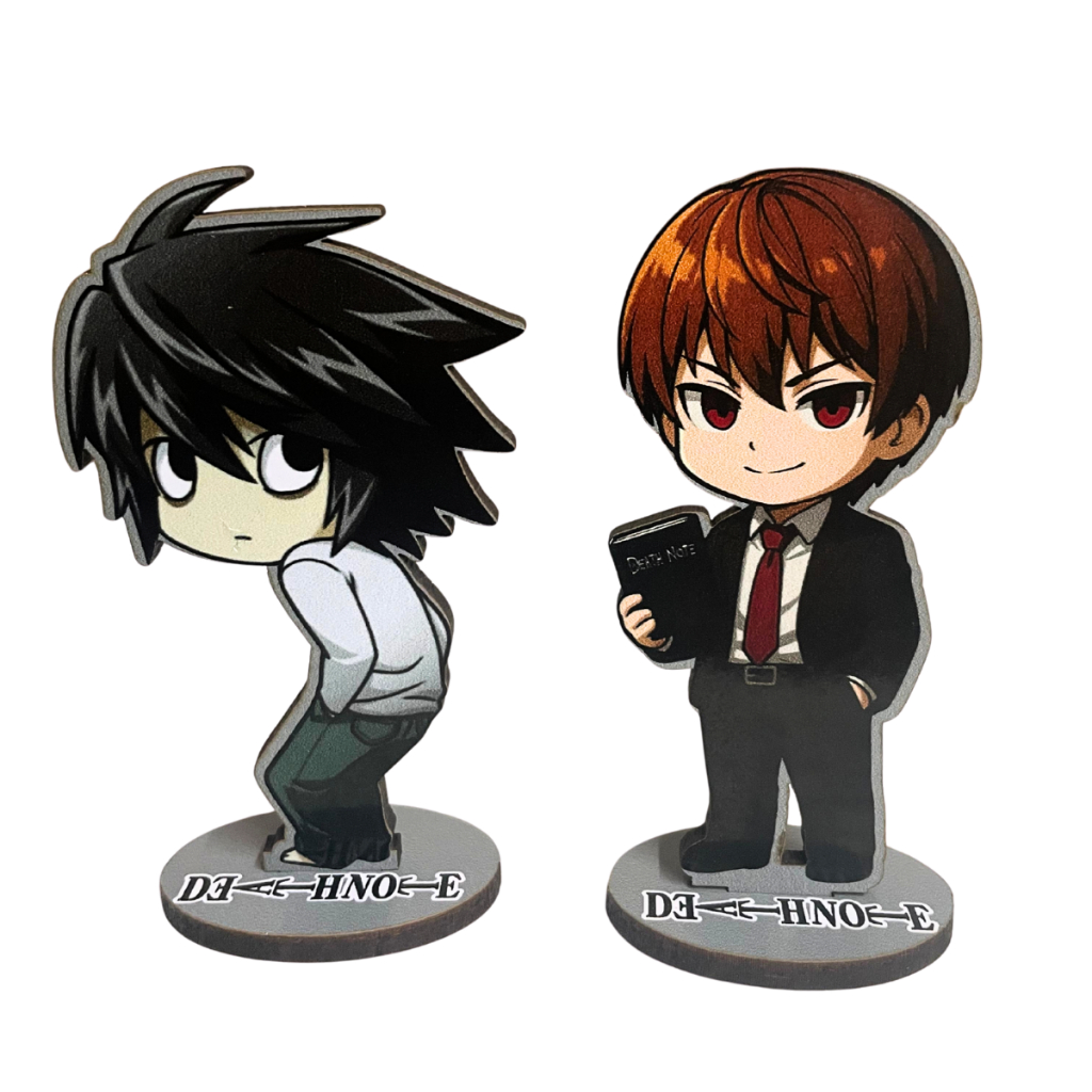 Totem Action figures Death Note Kira Light Yagami L Ryuk e Rem anime ...