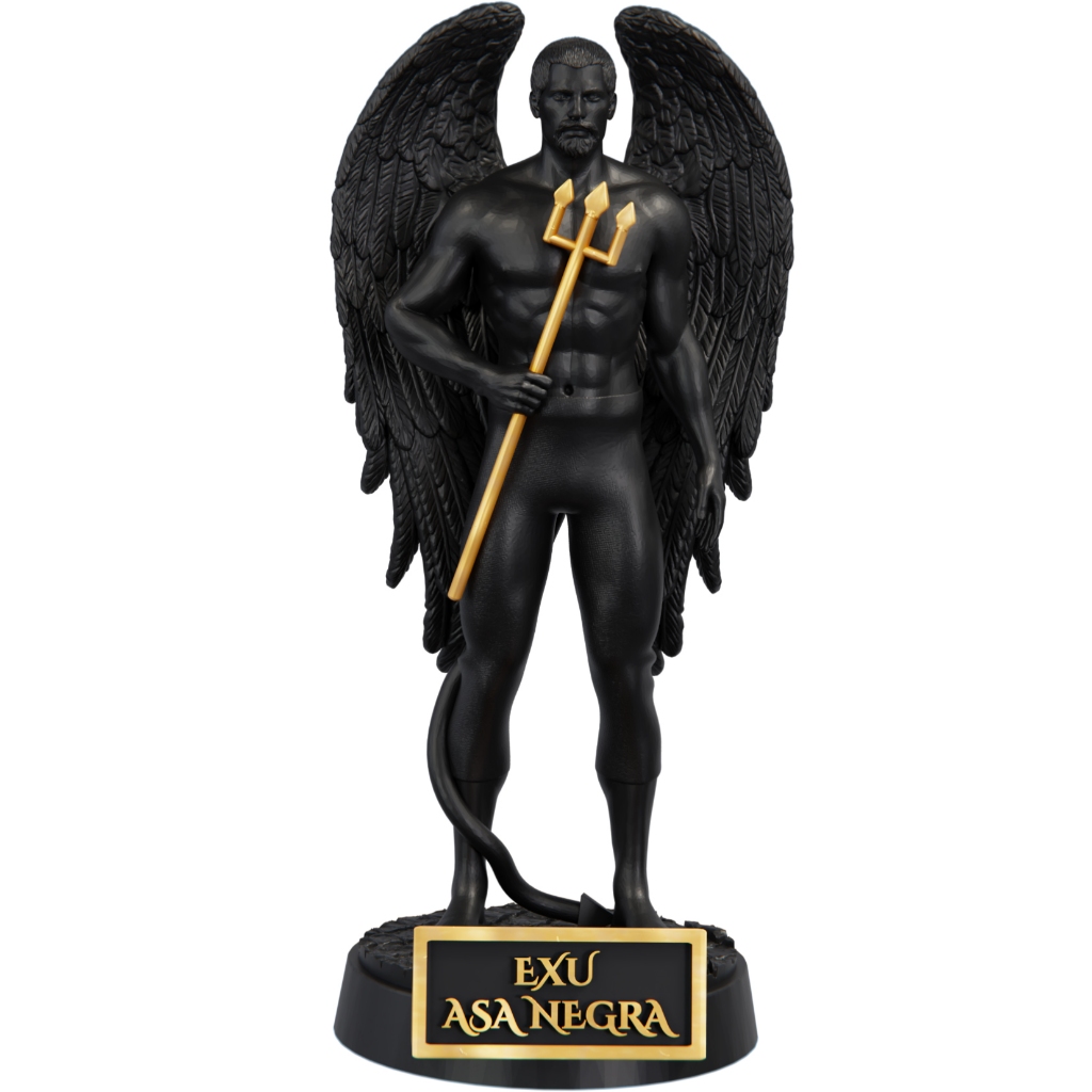 Estátua Exu Asa Negra - Umbanda Candomblé | Shopee Brasil