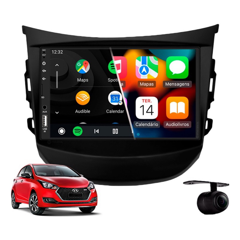 Central Multimidia HB20 Android Car Play c/moldura e camêra | Shopee Brasil