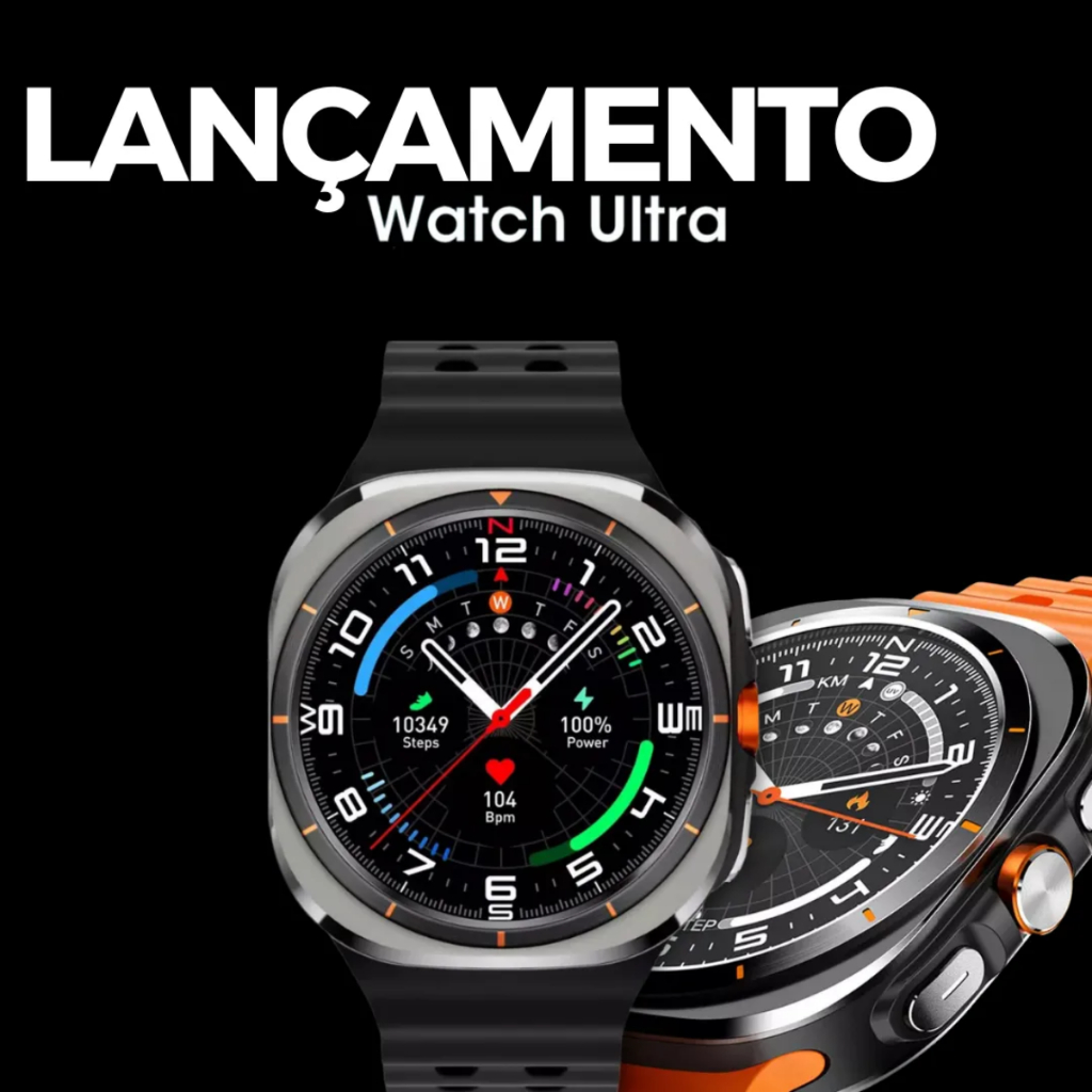 Smartwatch Ultra Microwear MA27 47mm c/ Tela AMOLED, NFC, Chamadas Bluetooth e GPS | Shopee Brasil