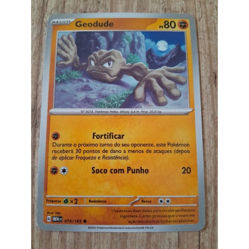 Carta Pokemon Geodude Original SP | Shopee Brasil