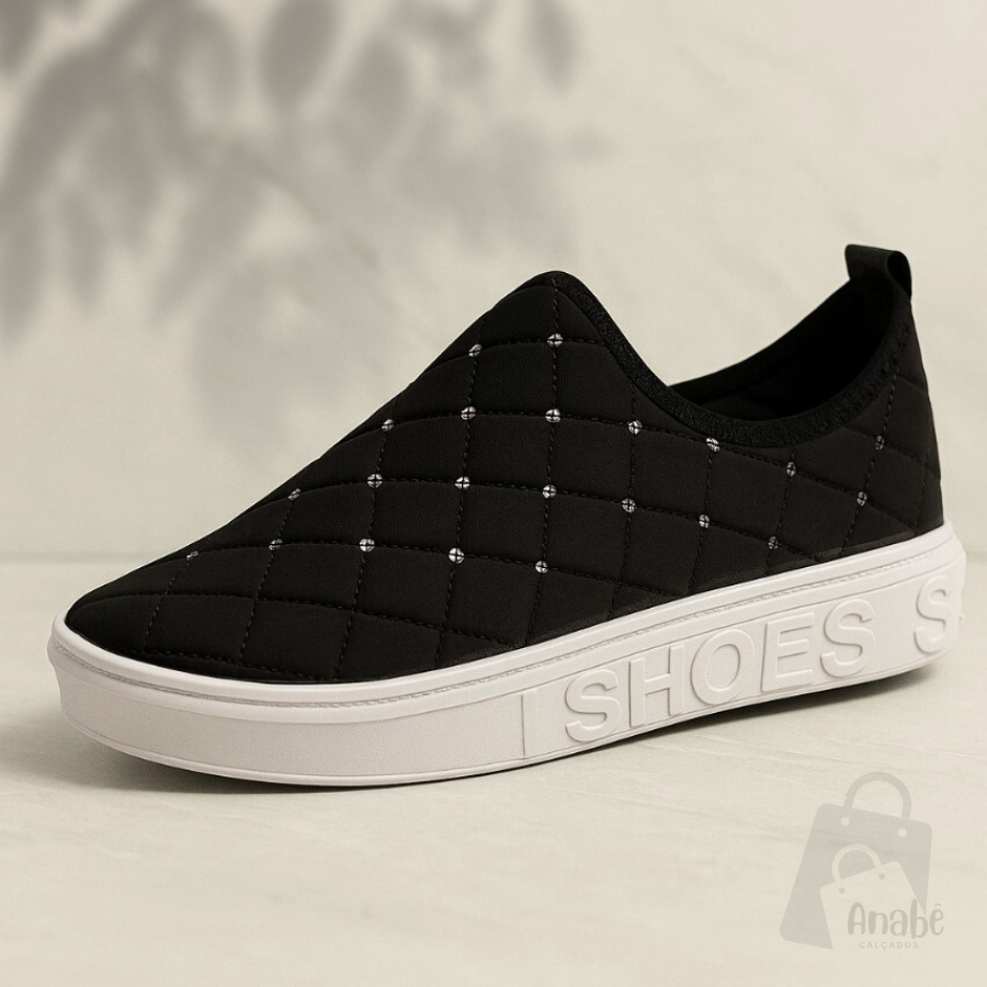 Tenis Shoes Feminino Meia Slip -On Calce Facil Confortavel Leve Casual ...