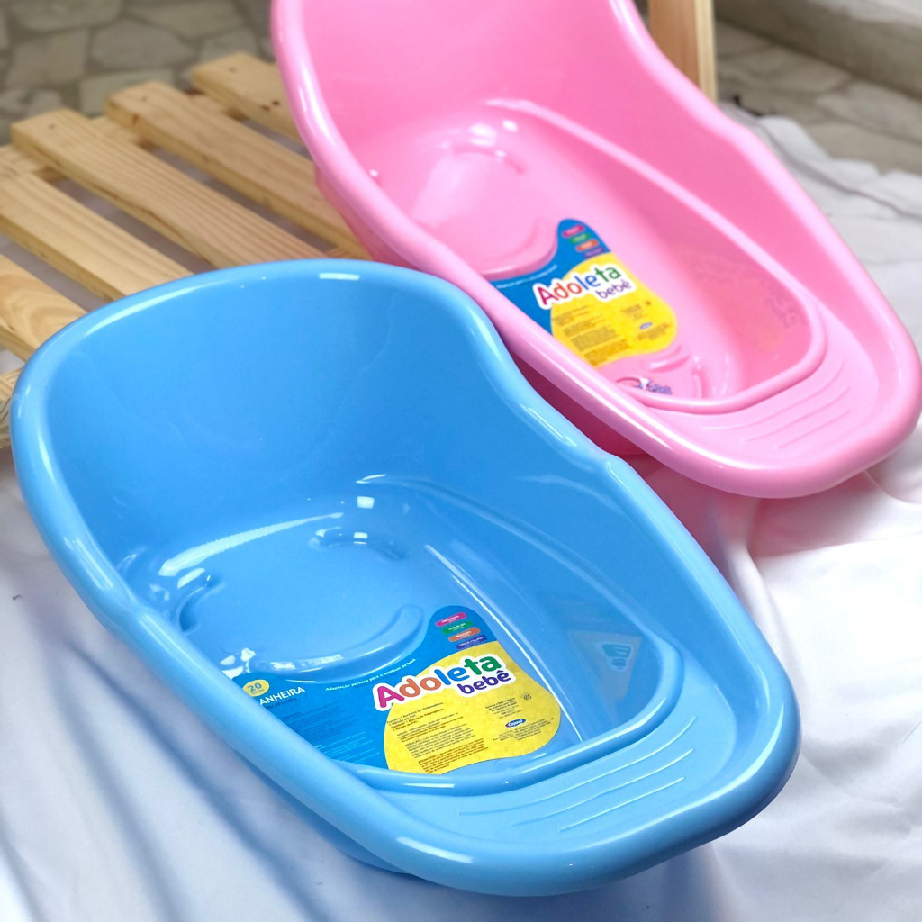 Banheira Bebê 20 Litros Adoleta Infantil Anatômica | Shopee Brasil