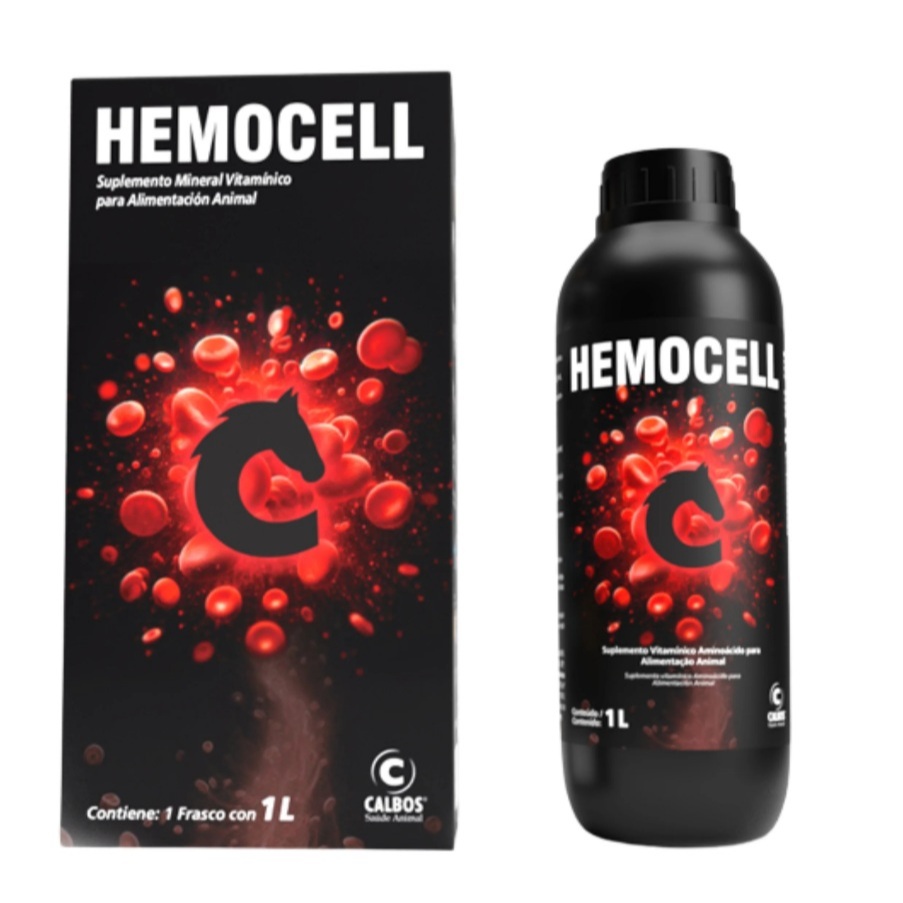 Hemocell 1L Oral - Suplemento Vitamínico Mineral para Equinos | Shopee ...