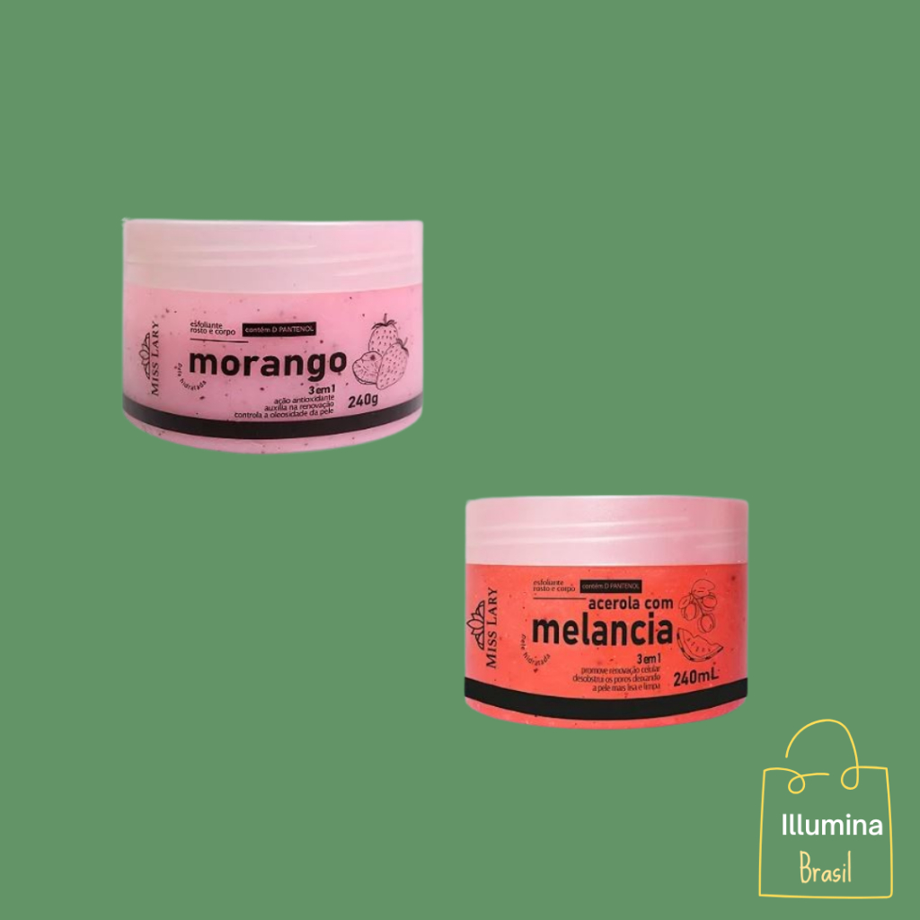 Esfoliante corpo e rosto - 240g - Vegano - Miss Lary | Shopee Brasil