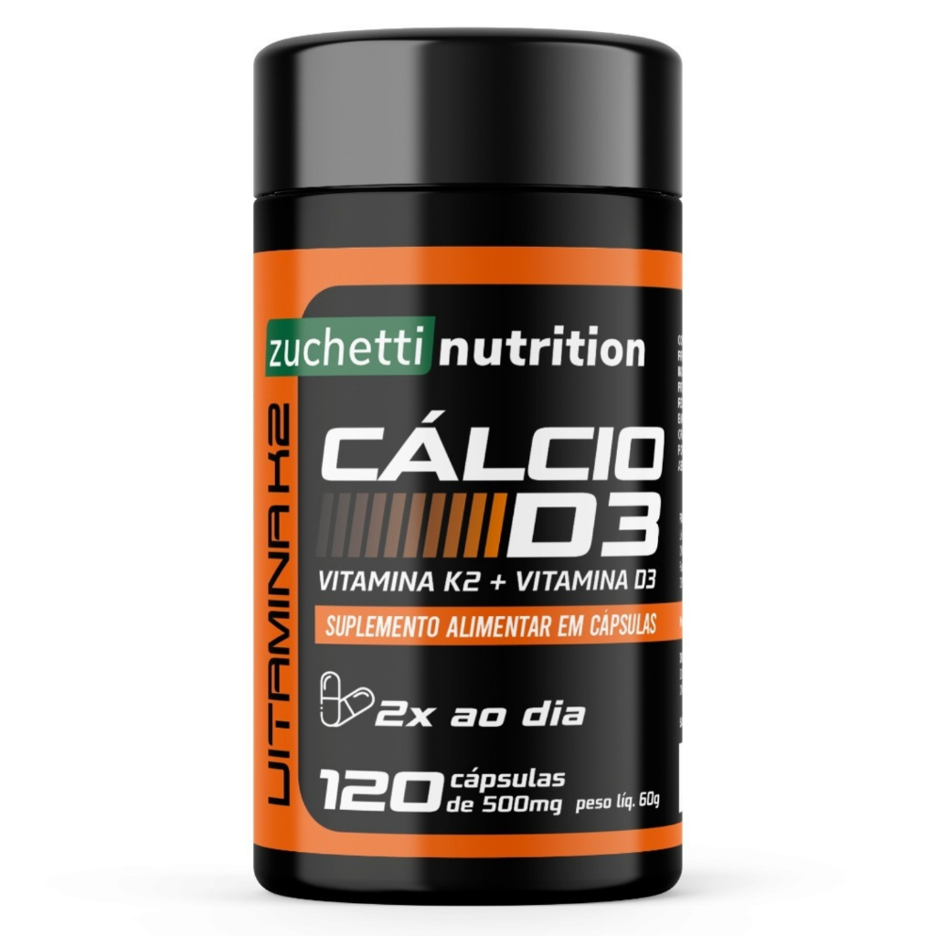 Calcio Carbonato de Calcio Vitamina D3 K2 120 Capsulas Zuchetti ...