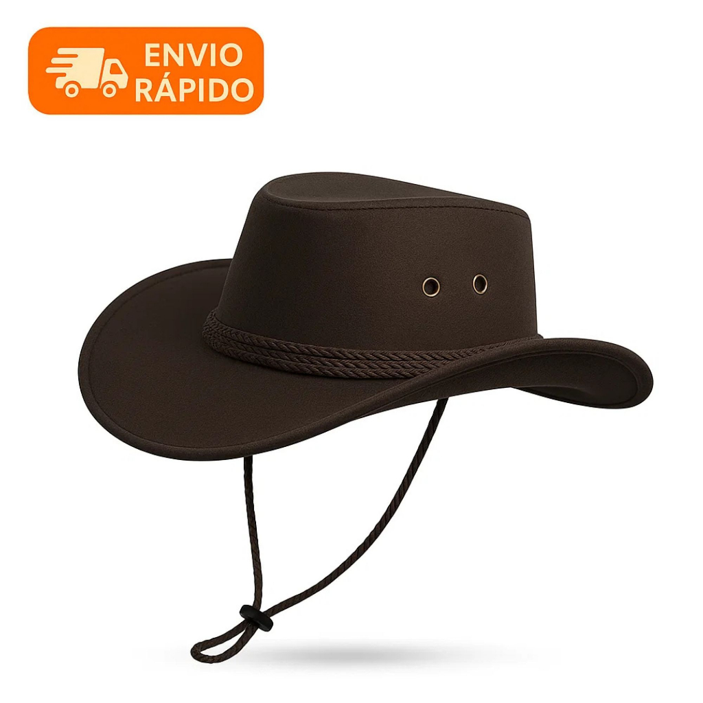 Chapéu Country Cowboy Aba Larga Unissex | Estilo Sertanejo Moda Country ...