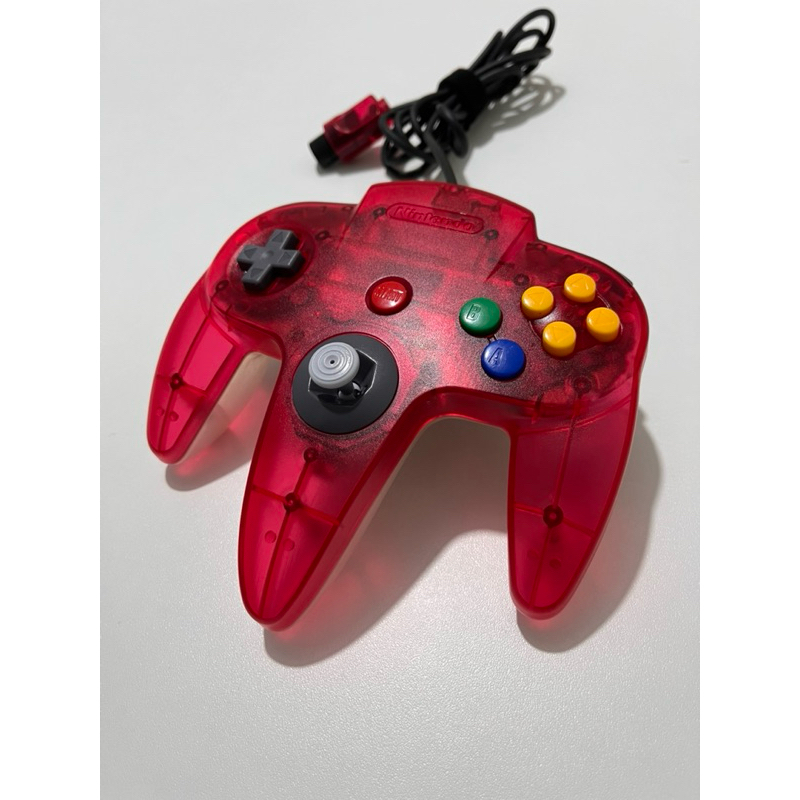 Controle Nintendo 64 Original Clear Red | Shopee Brasil