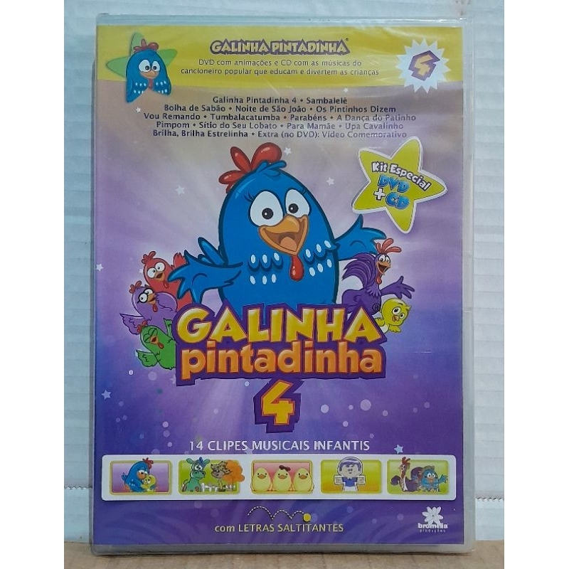 Dvd + Cd Galinha Pintadinha 4 (Novo/Original/Lacrado) | Shopee Brasil