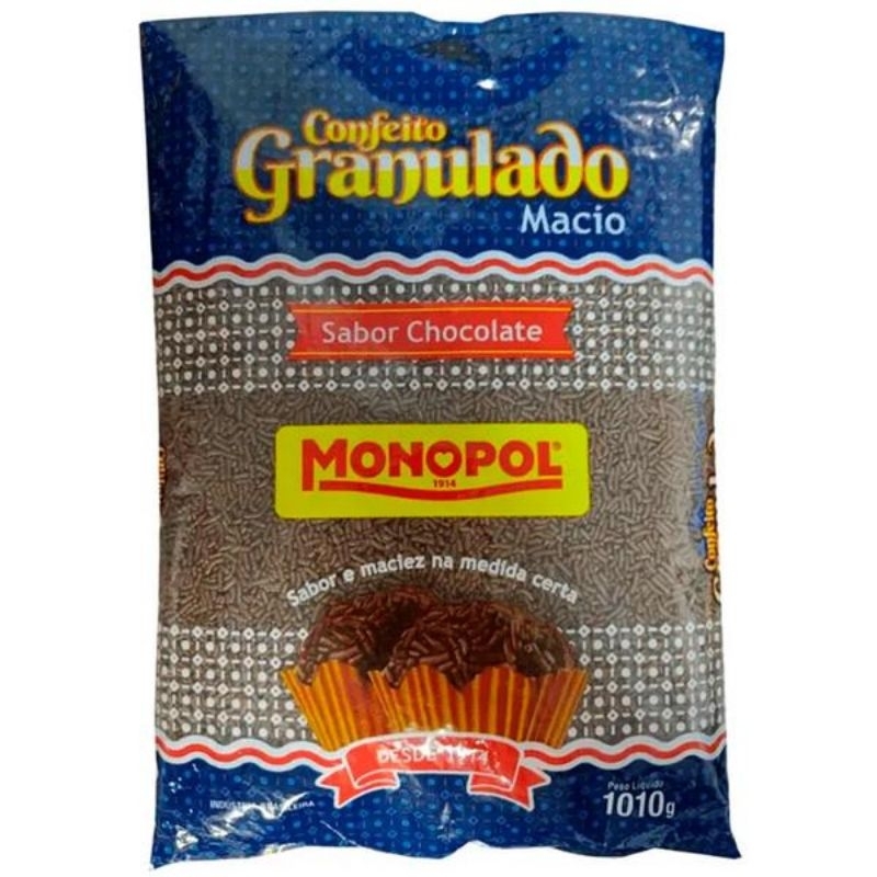 Chocolate Granulado Macio Chocolate Vitória/Monopol Pacote 1,010 kg ...