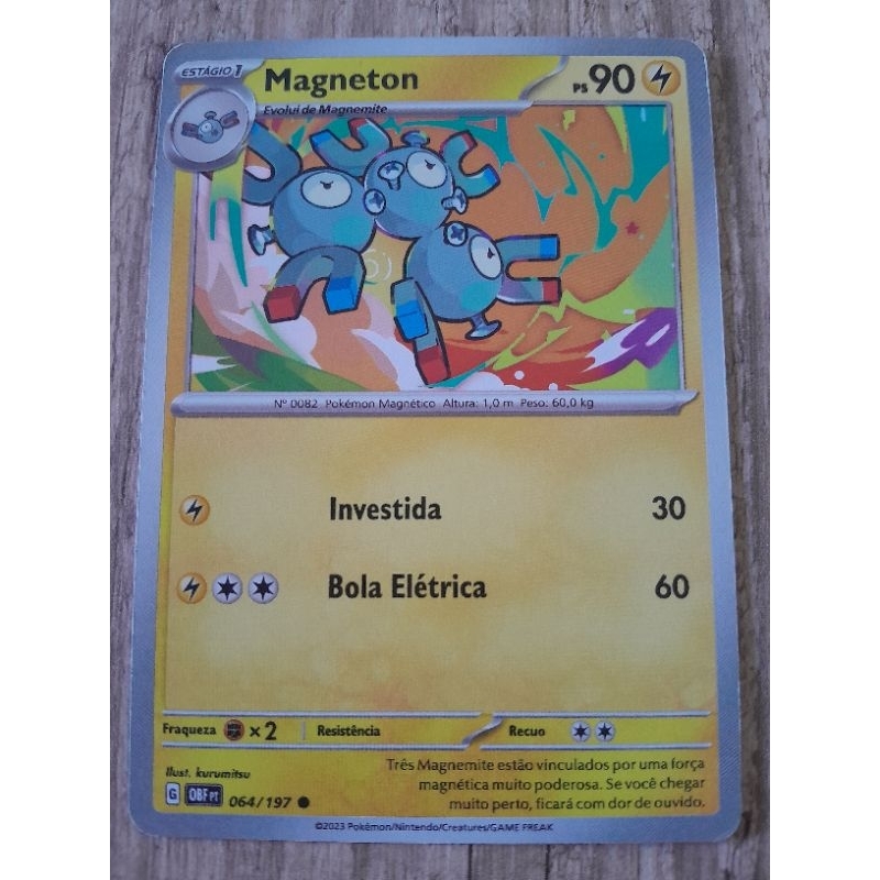 Carta Pokemon Magneton Original HP | Shopee Brasil