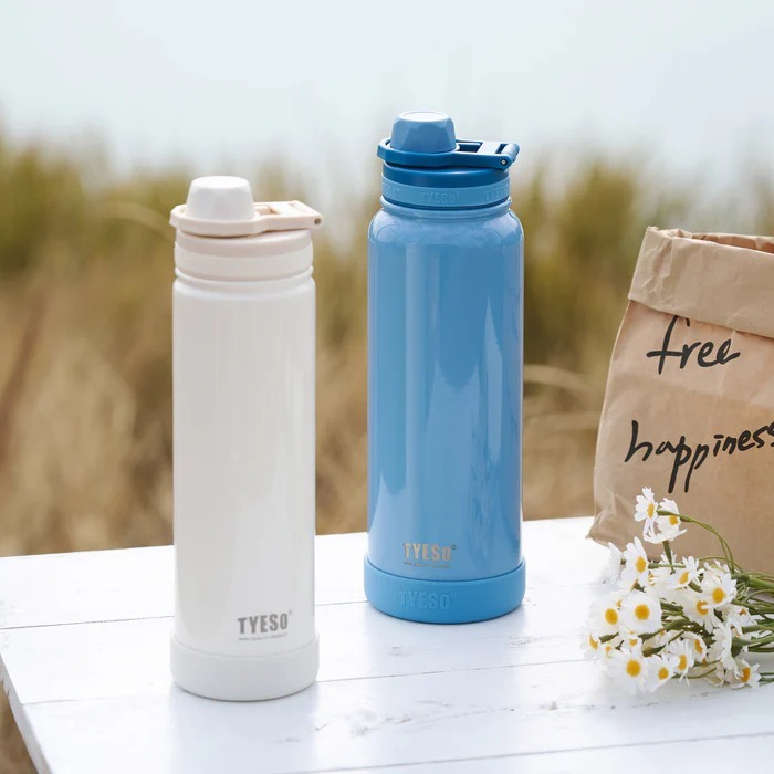 TYESO Garrafa Térmica Inox 1050ml Mantém Quente e Frio por 24h, Tampa Antivazamento, Ideal para ...