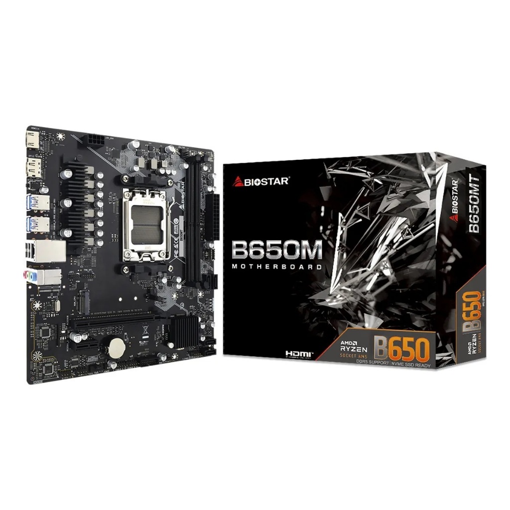 Placa Mãe Biostar B650mt, Chipset B650, Amd Am5, Matx, Ddr5 | Shopee Brasil