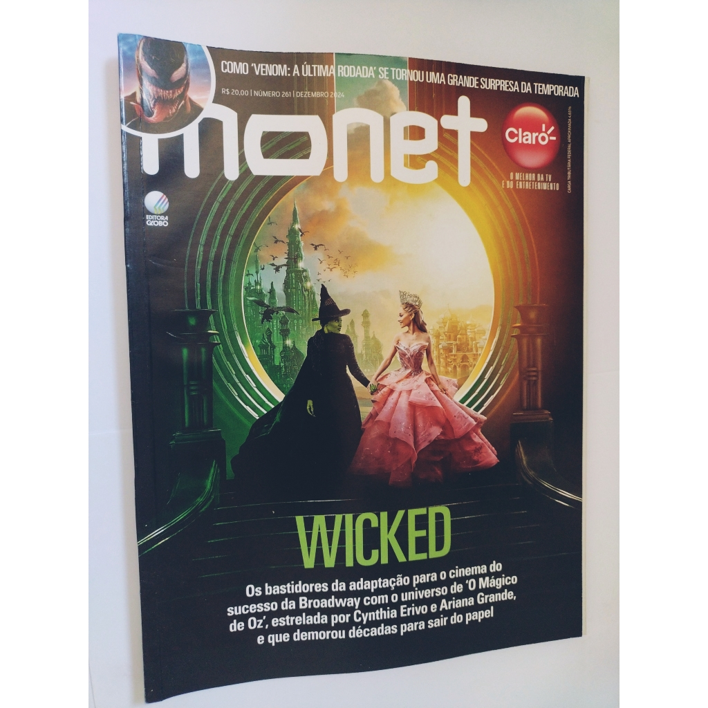 Revista Monet - nº 261 - Dezembro 2024 - Wicked - Mágico de Oz - ed ...