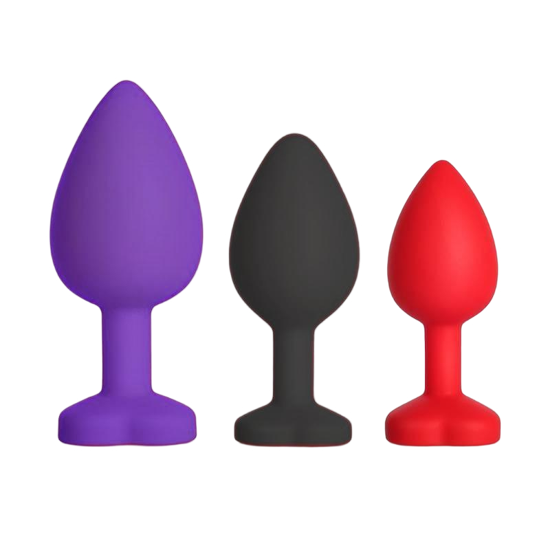 Kit com 3 Plugs Anais em Silicone – Tamanhos P, M e G | Shopee Brasil