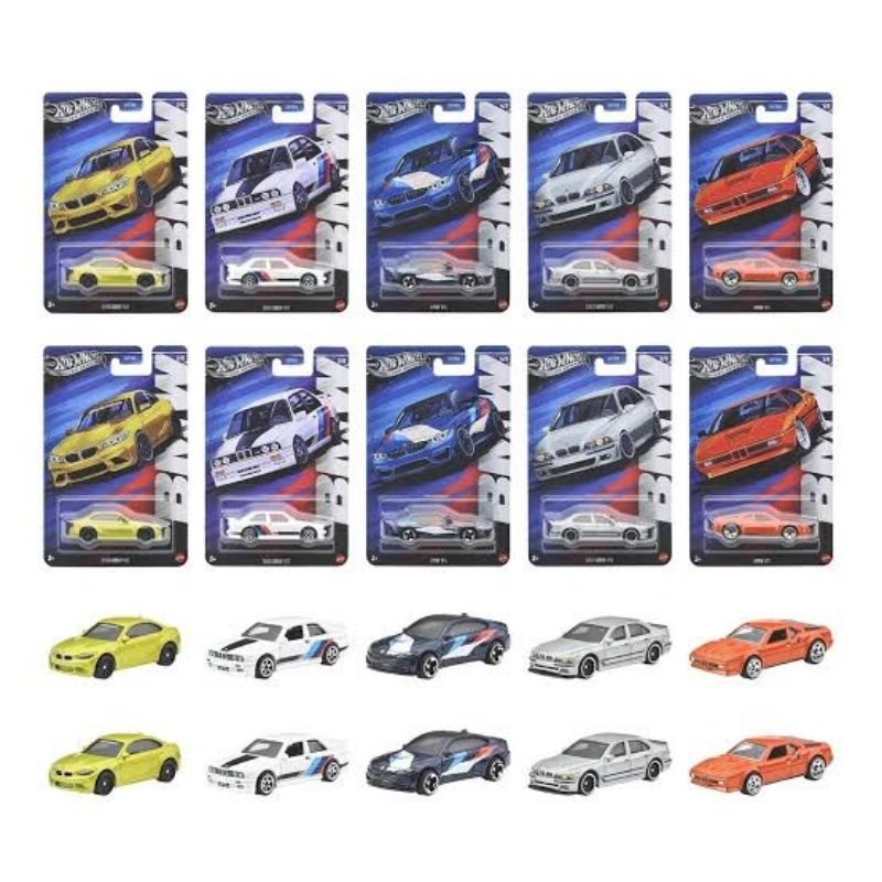 Hot Wheels Tematicos Set Bmw M1 M2 M3 M4 M5 Silver Series 2025 | Shopee ...