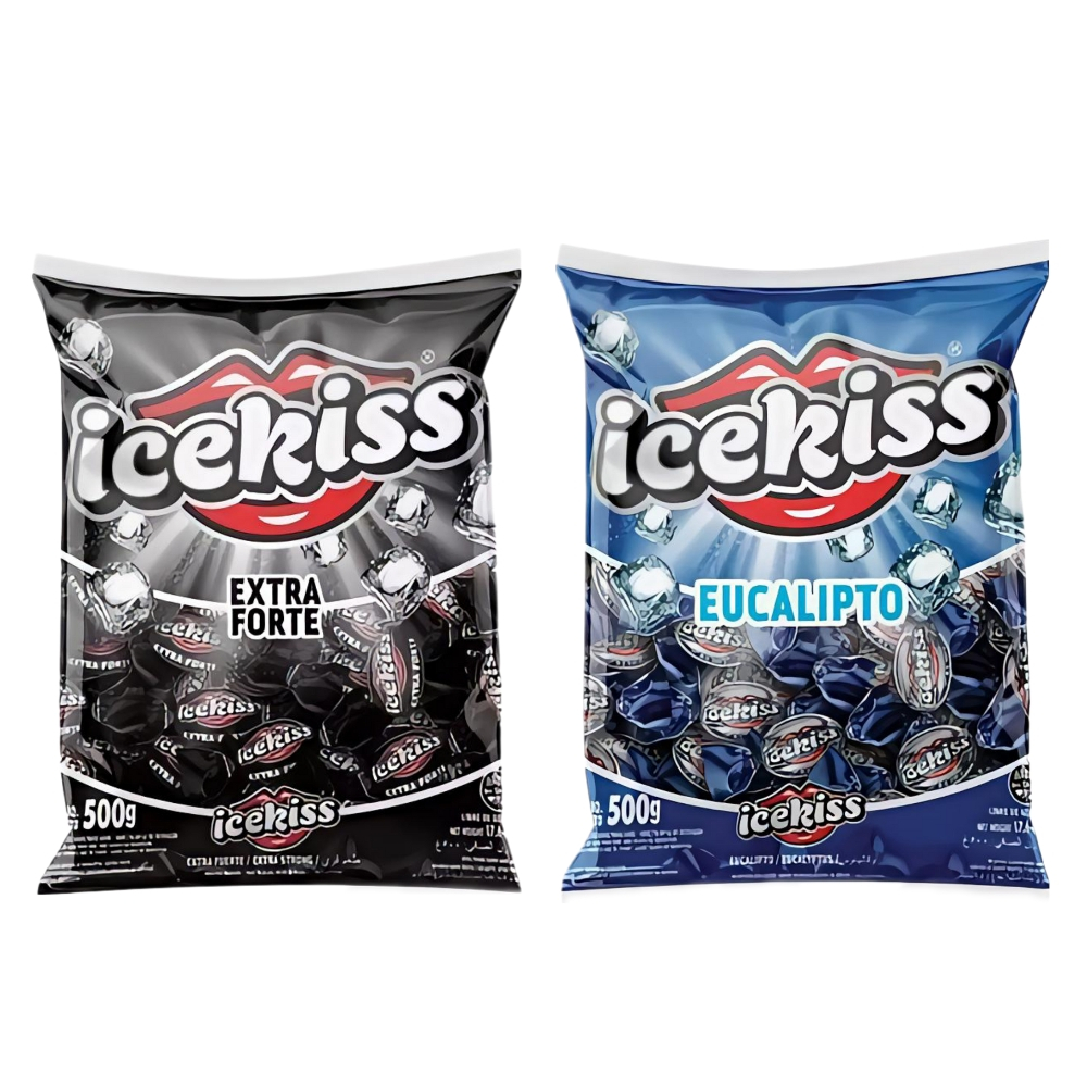 Bala Icekiss Extra Forte e Eucalipto 500g – Refrescância Intensa Que ...
