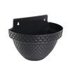 Vaso de Parede Meia Lua 3 Litros Estilo Rattan Preto para Plantas ...