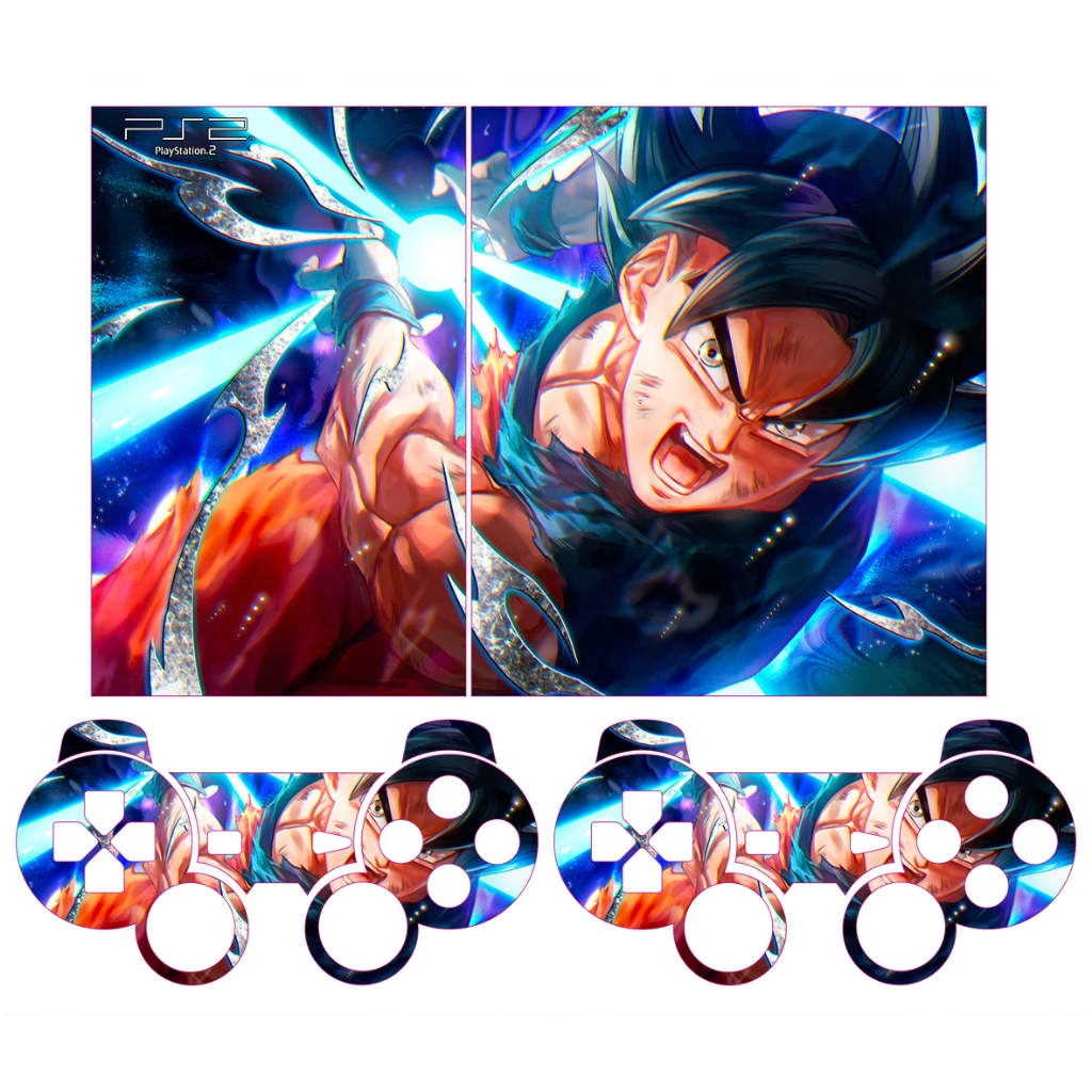 Skin Adesiva PS2 Slim- Dragon Ball Goku Kahamehaoku | Shopee Brasil