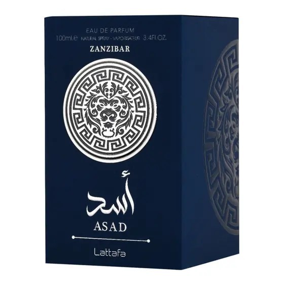 Asad Zanzibar Lattafa Perfume Arabe Masculino 100ml Asad Azul | Shopee ...