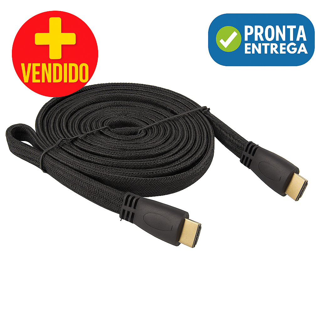 Cabo HDMI 5 Metros Reforçado Para Imagem e Áudio em Alta Definição ...